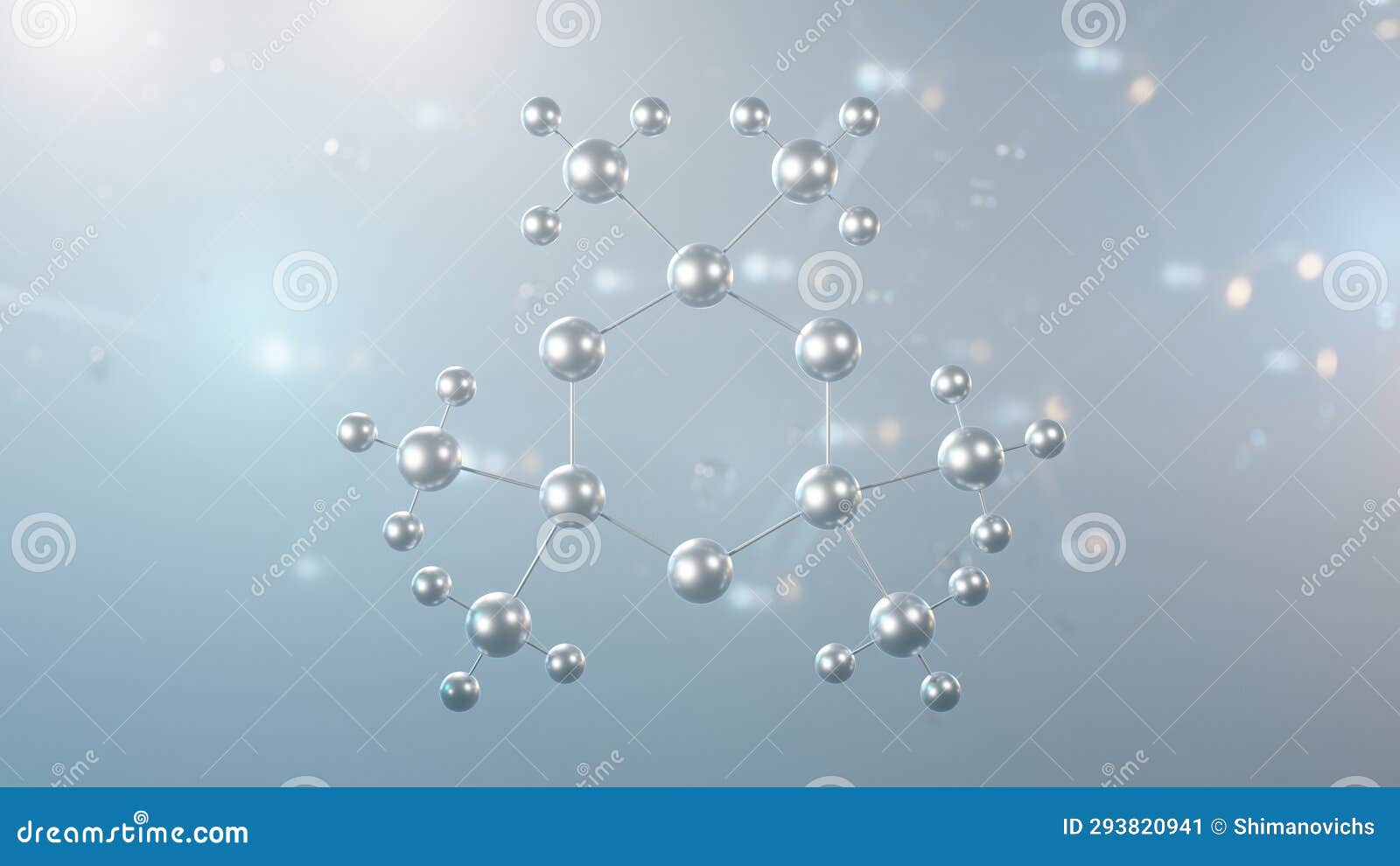 Hexamethylcyclotrisiloxane Molecular Structure, 3d Model Molecule ...