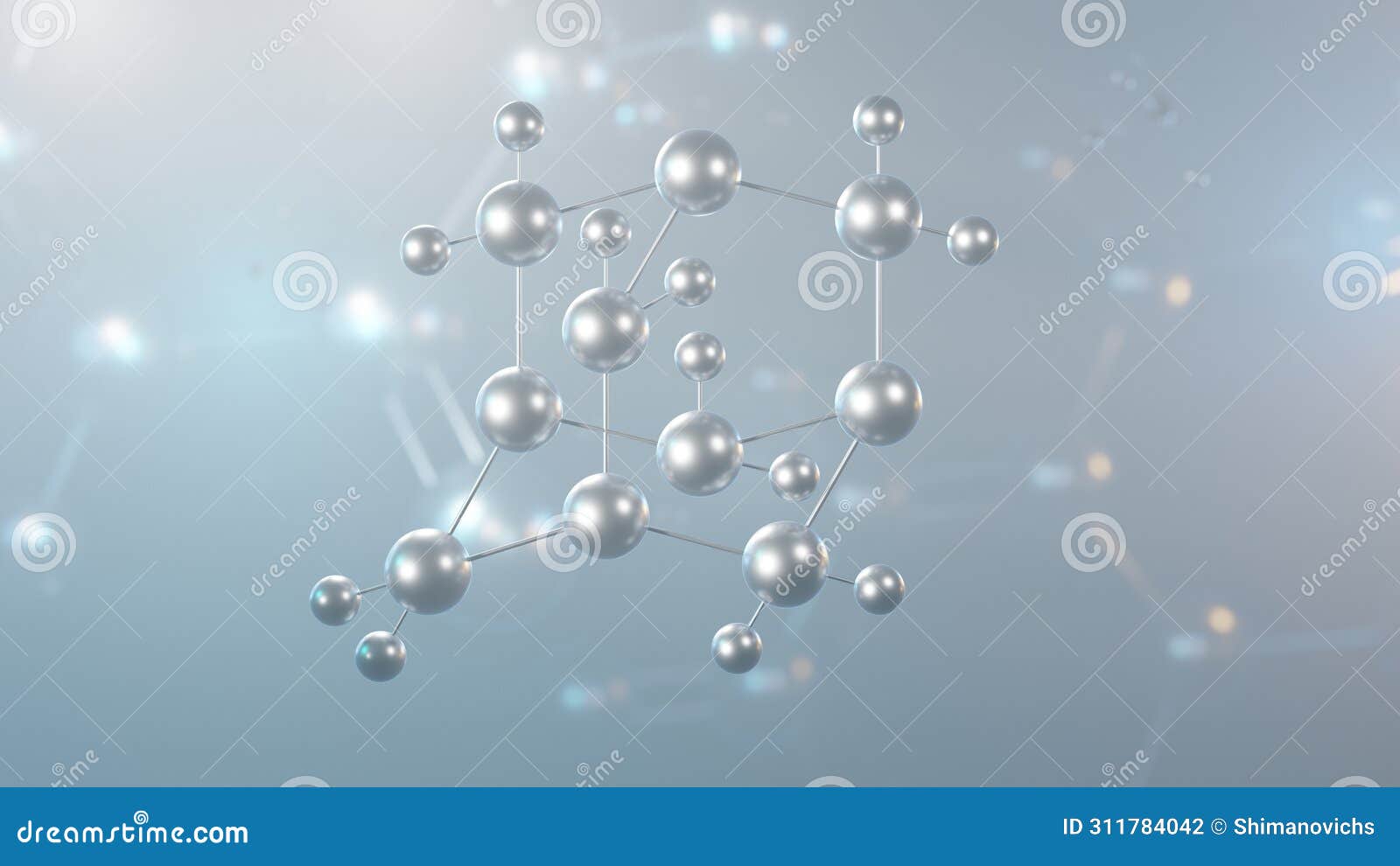 Hexamethylenetetramine Molecular Structure, 3d Model Molecule ...