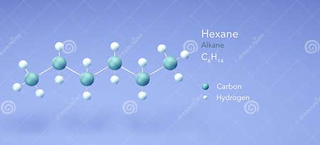 Hexane, Molecular Structures, Alkane, 3d Model, Structural Chemical ...