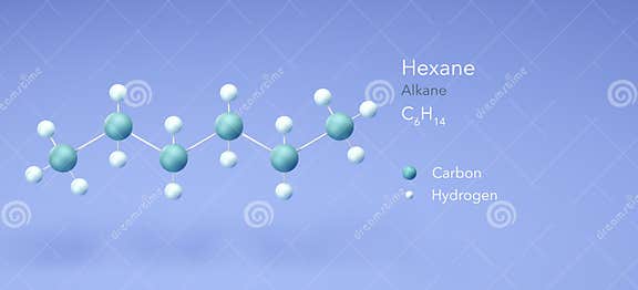 Hexane, Molecular Structures, Alkane, 3d Model, Structural Chemical ...