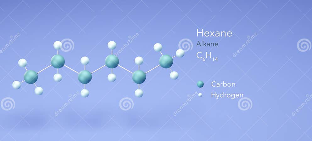 Hexane, Molecular Structures, Alkane, 3d Model, Structural Chemical ...