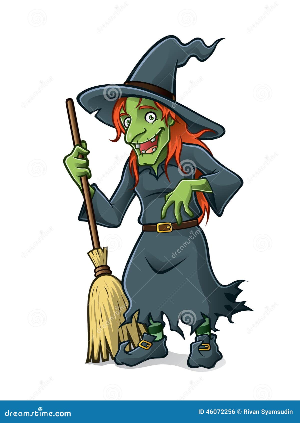 Hexe stock abbildung. Illustration von gespenstisch, leute - 46072256