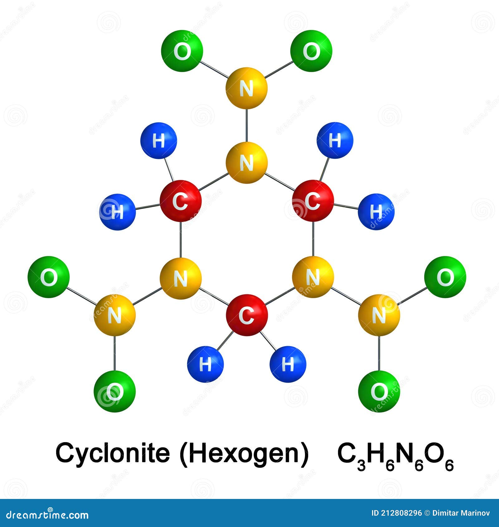 Hexogen stock illustration. Illustration of composition - 212808296