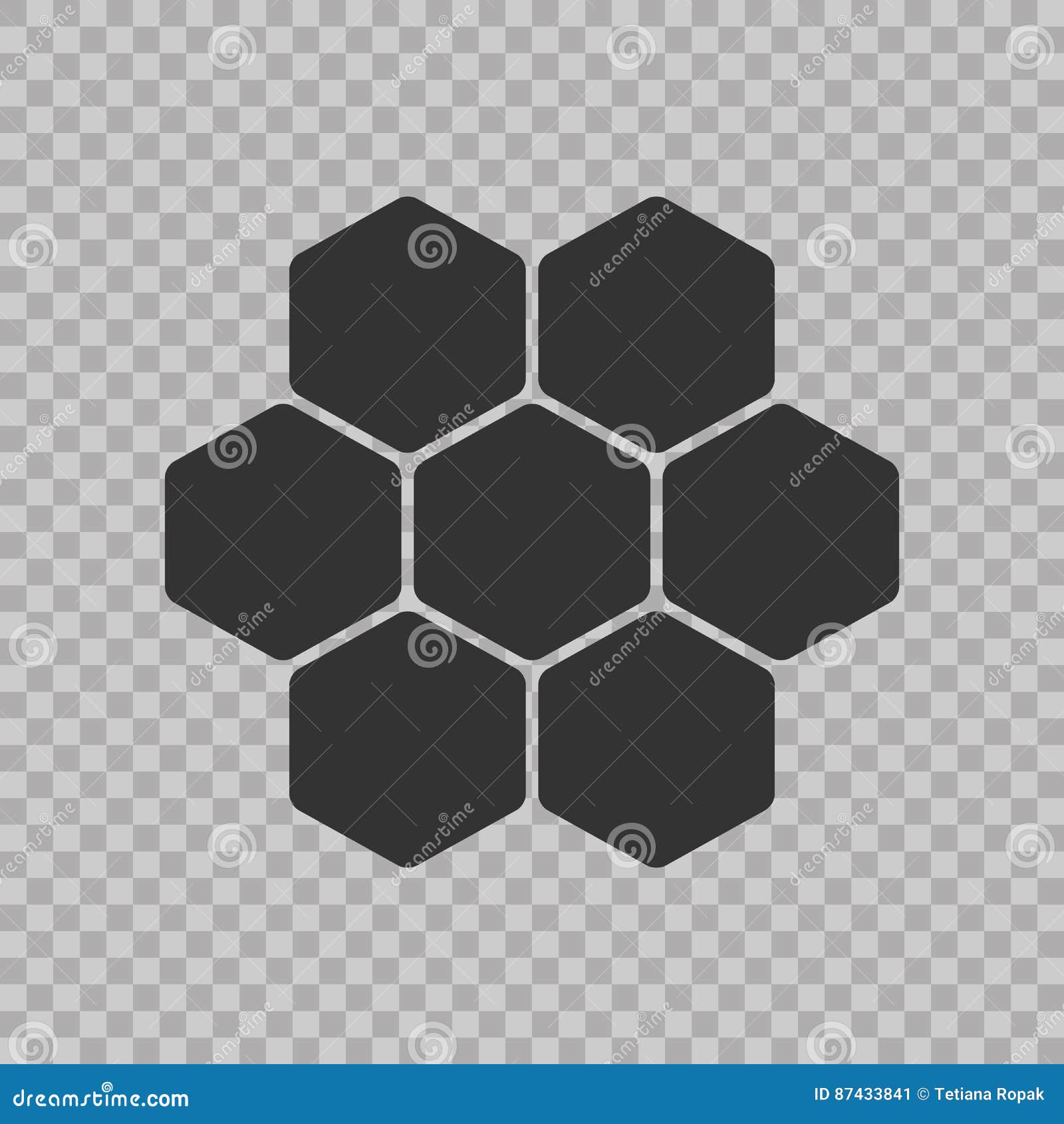 Hexogen Isometric Logo Concept, Honeycomb Vector Illustration. Flat ...
