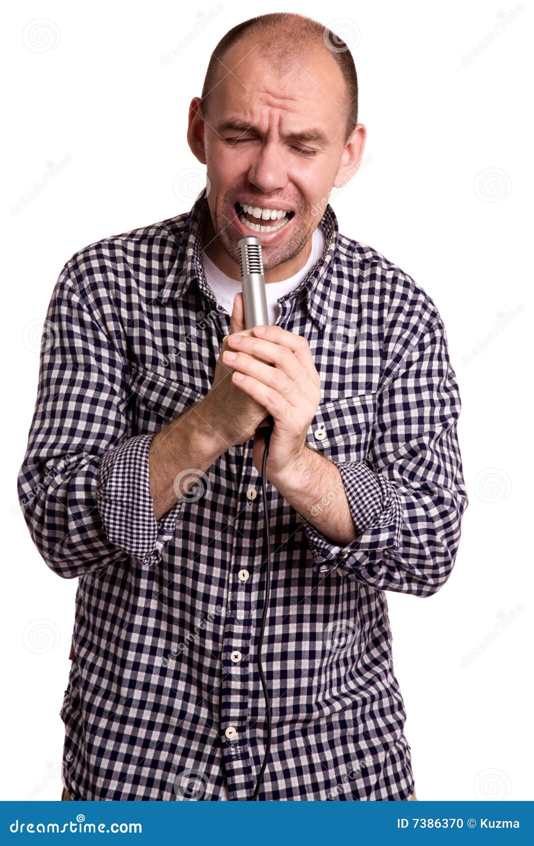 Hey! stock photo. Image of singer, song, casual, sing - 7386370