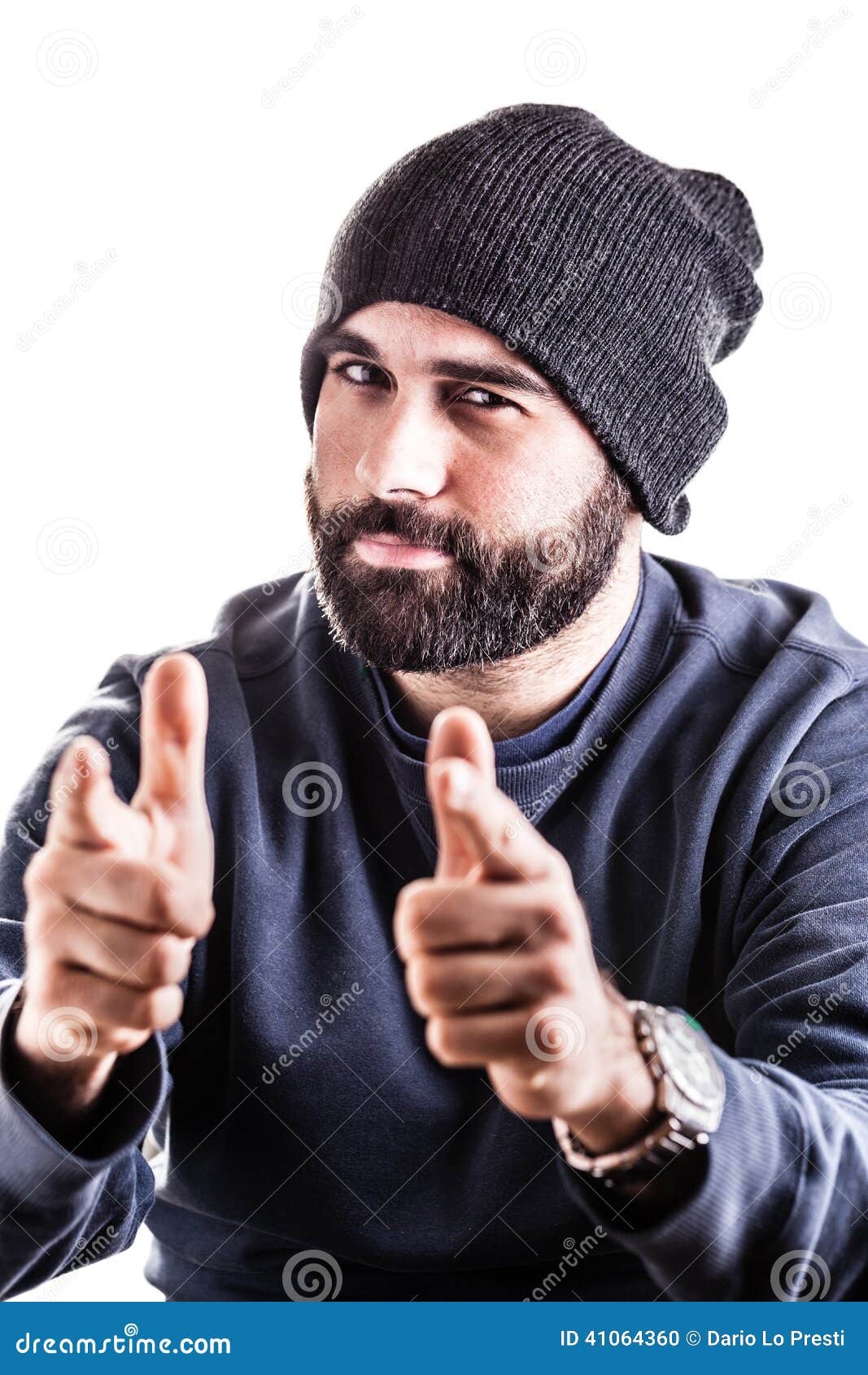Hey bro! stock photo. Image of gangster, boss, handsome - 41064360