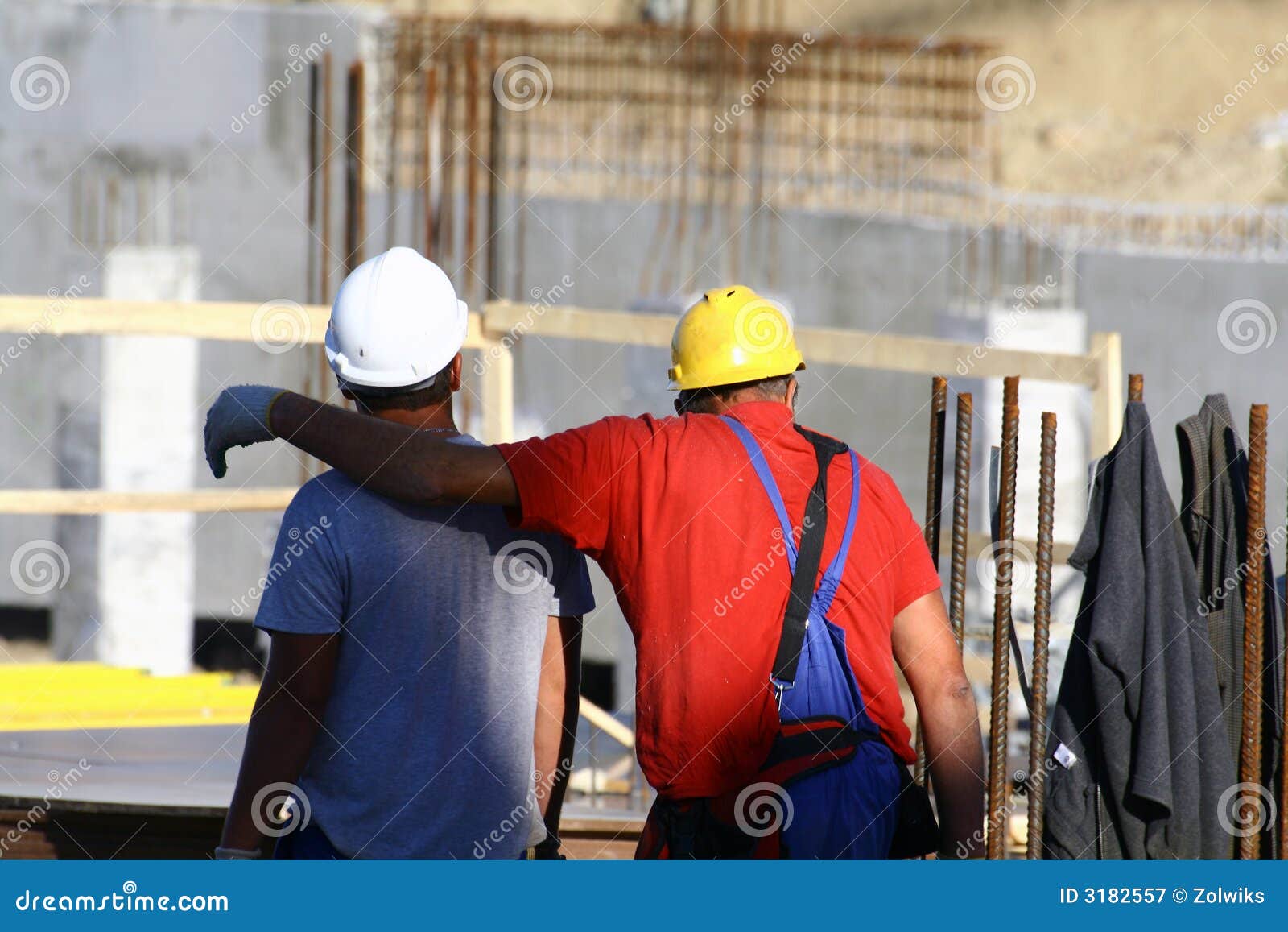 Hey buddy, we ve built it stock image. Image of chum, project - 3182557