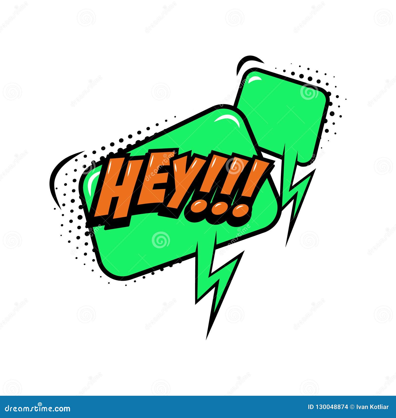 HEY!!! Comic Style Phrase with Speech Bubble. Stock Vector ...