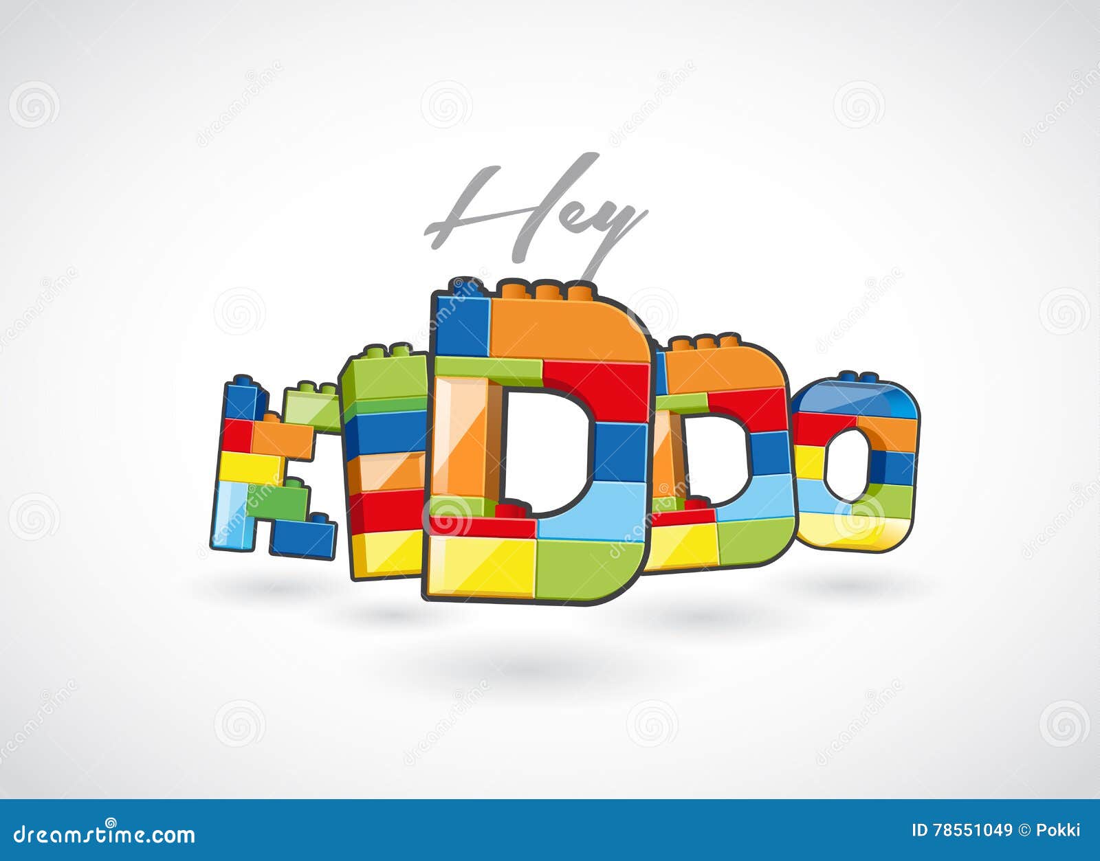 Kiddo Alphabet Font. 3D Bright Uppercase And Lowercase Letters, Numbers ...