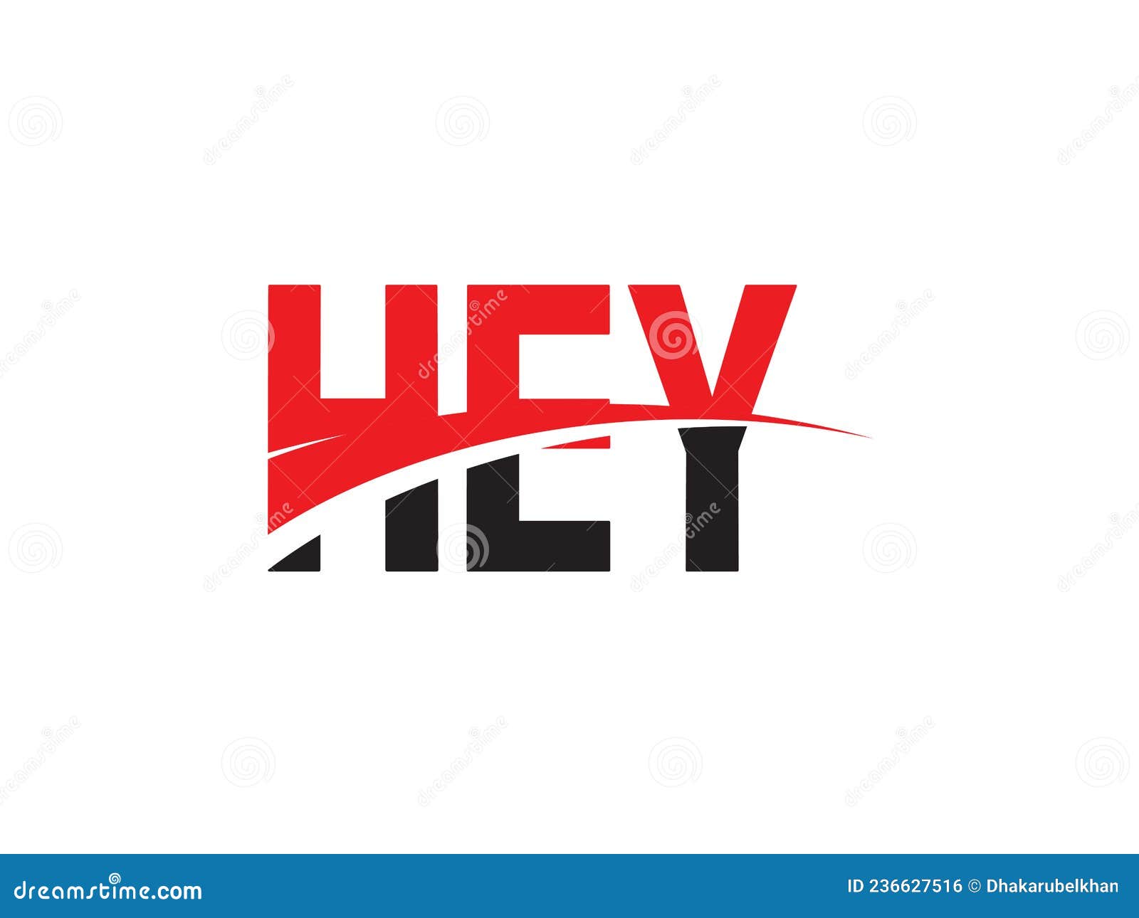 HEY Letter Initial Logo Design Vector Illustration Stock Vector ...