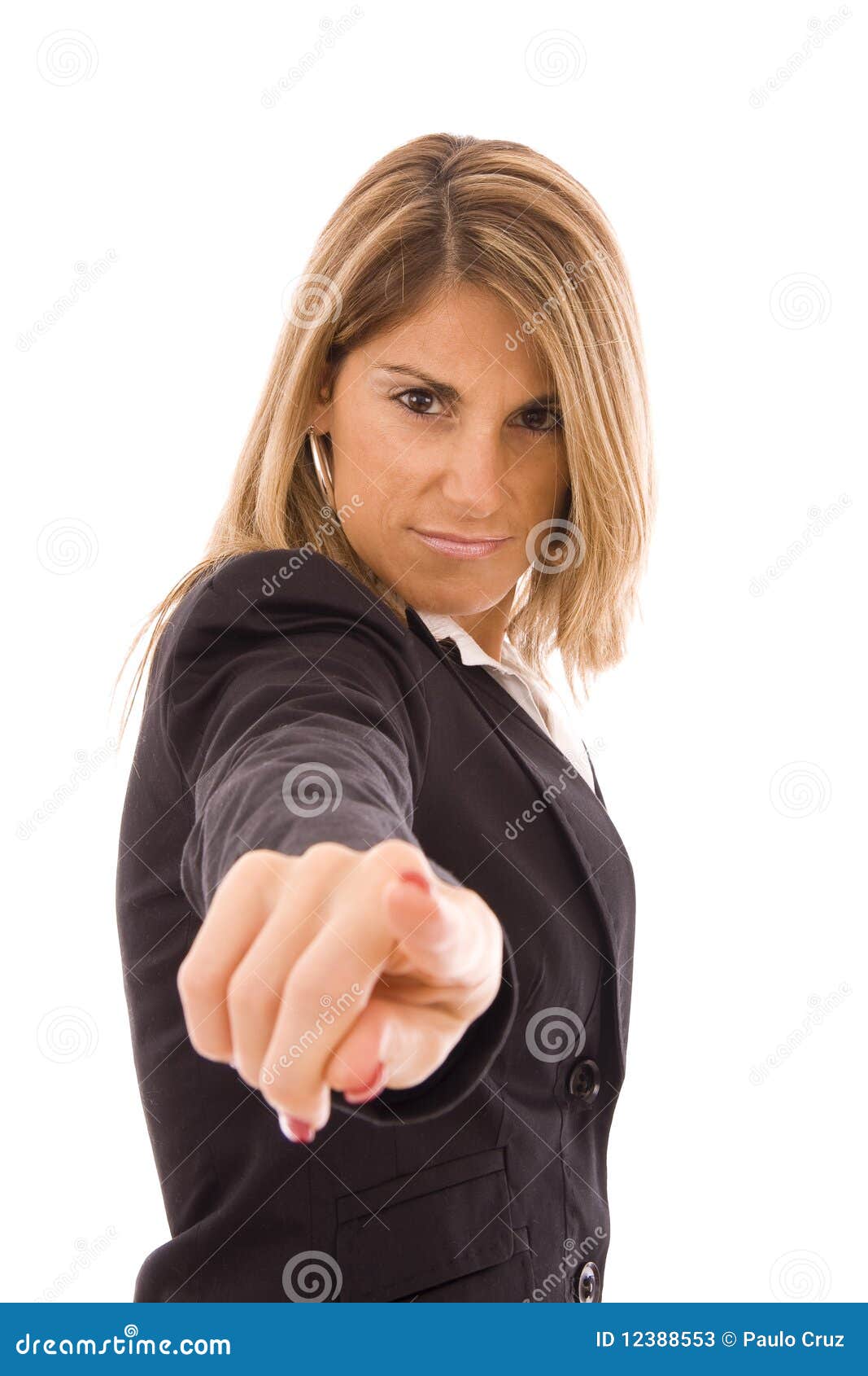 Hey you! stock image. Image of beauty, isolated, adult - 12388553