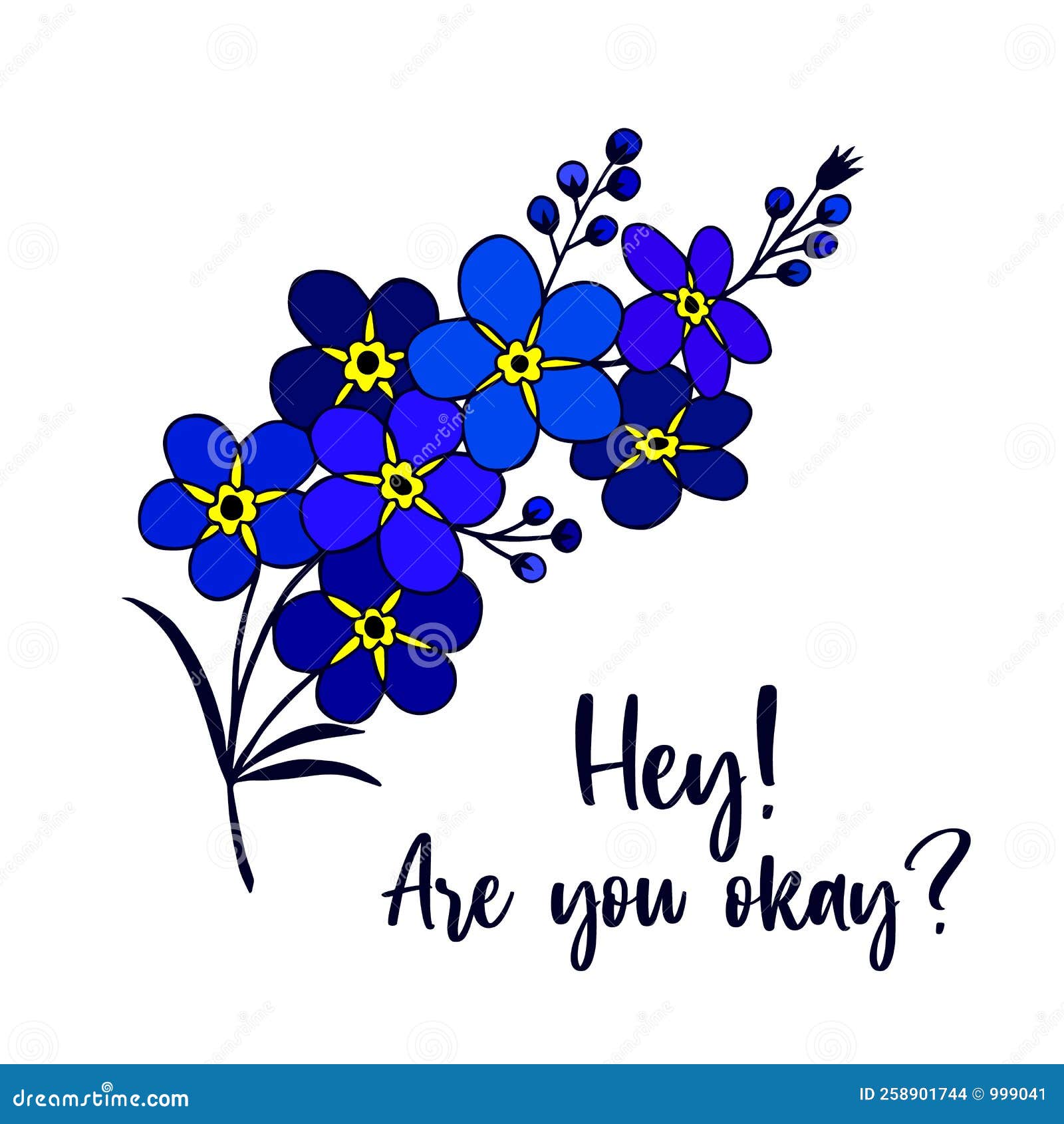 Hey! are You Okay? Vector Stock Illustration Eps10. Stock Vector ...