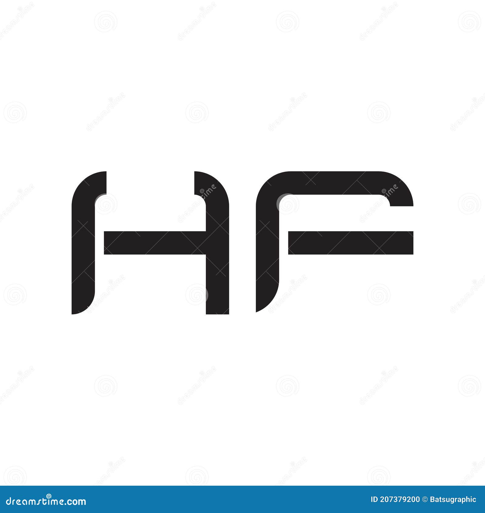 Hf Initial Letter Vector Logo Icon Stock Vector - Illustration of ...