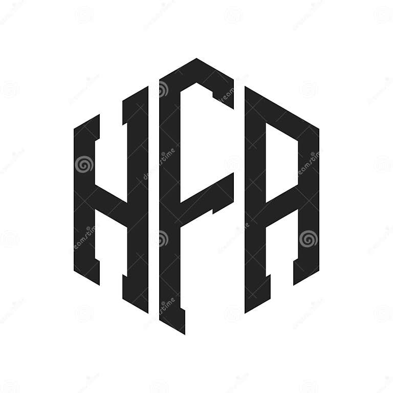 HFA Logo Design. Initial Letter HFA Monogram Logo Using Hexagon Shape ...