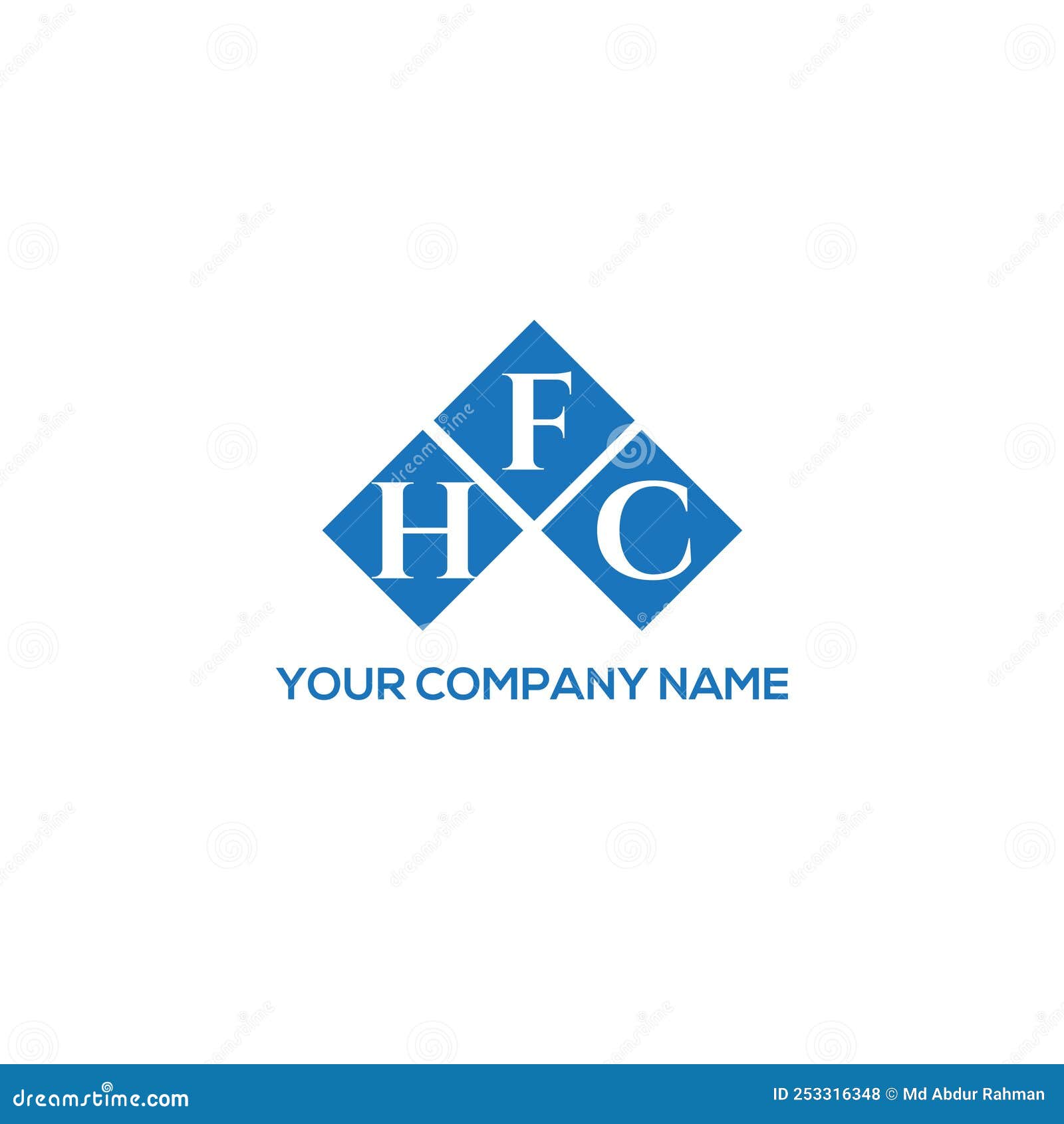HFC Letter Logo Design on WHITE Background. HFC Creative Initials ...