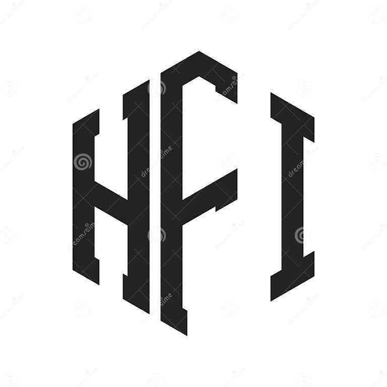 HFI Logo Design. Initial Letter HFI Monogram Logo Using Hexagon Shape ...