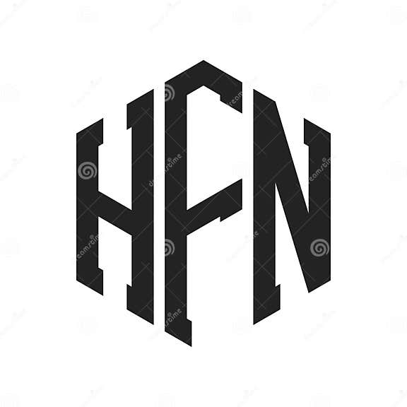 HFN Logo Design. Initial Letter HFN Monogram Logo Using Hexagon Shape ...
