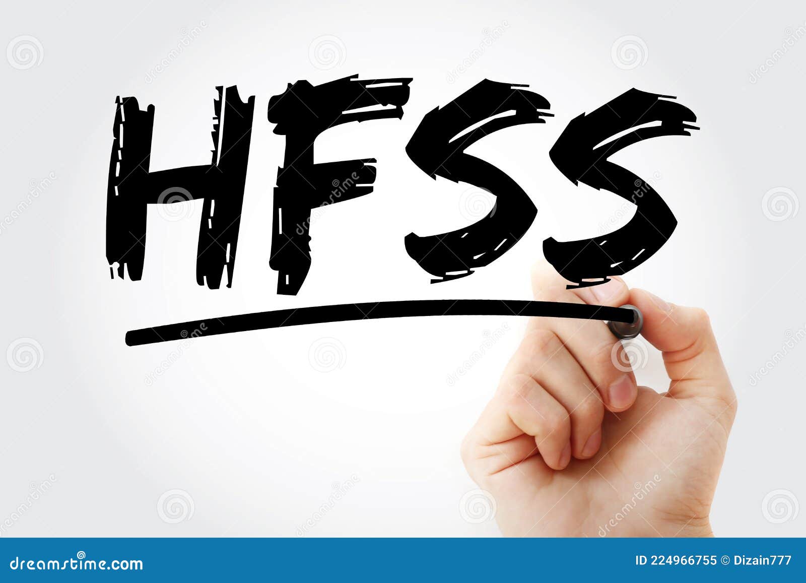 HFSS - High Frequency Structure Simulator Acronym with Marker ...