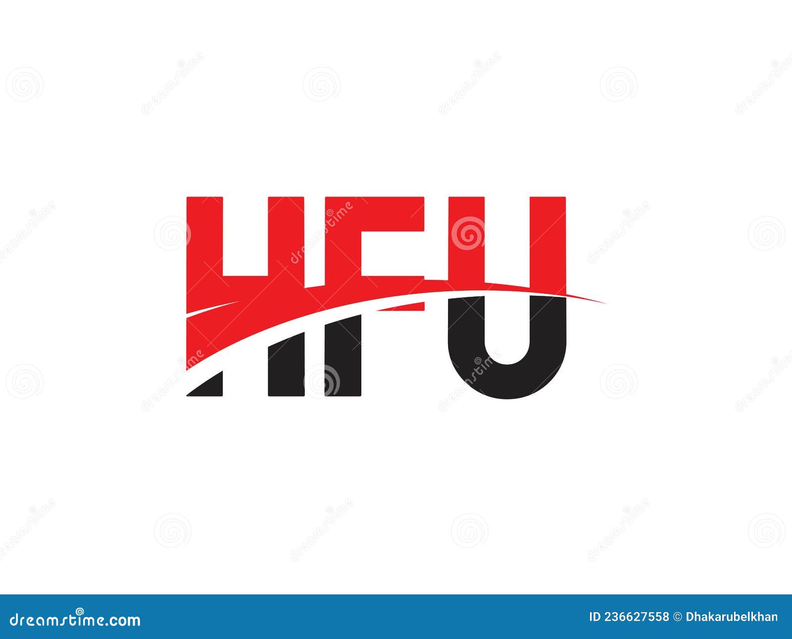 HFU Letter Initial Logo Design Vector Illustration Stock Vector ...