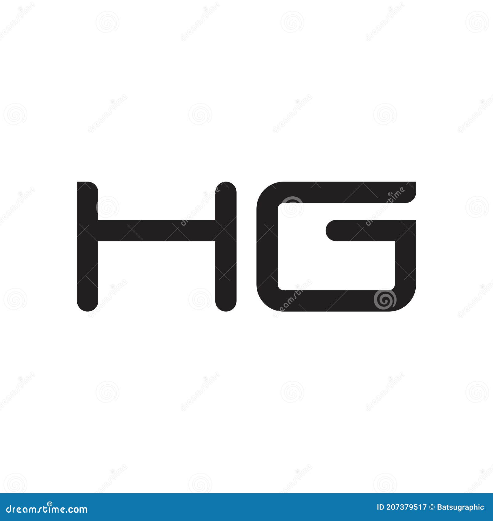 Hg Initial Letter Vector Logo Icon Stock Vector - Illustration of mark ...