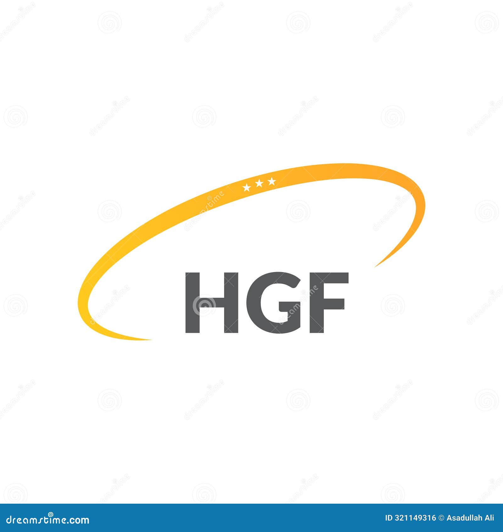 HGF Letter Logo Design On White Background. Creative Modern HGF Letter ...