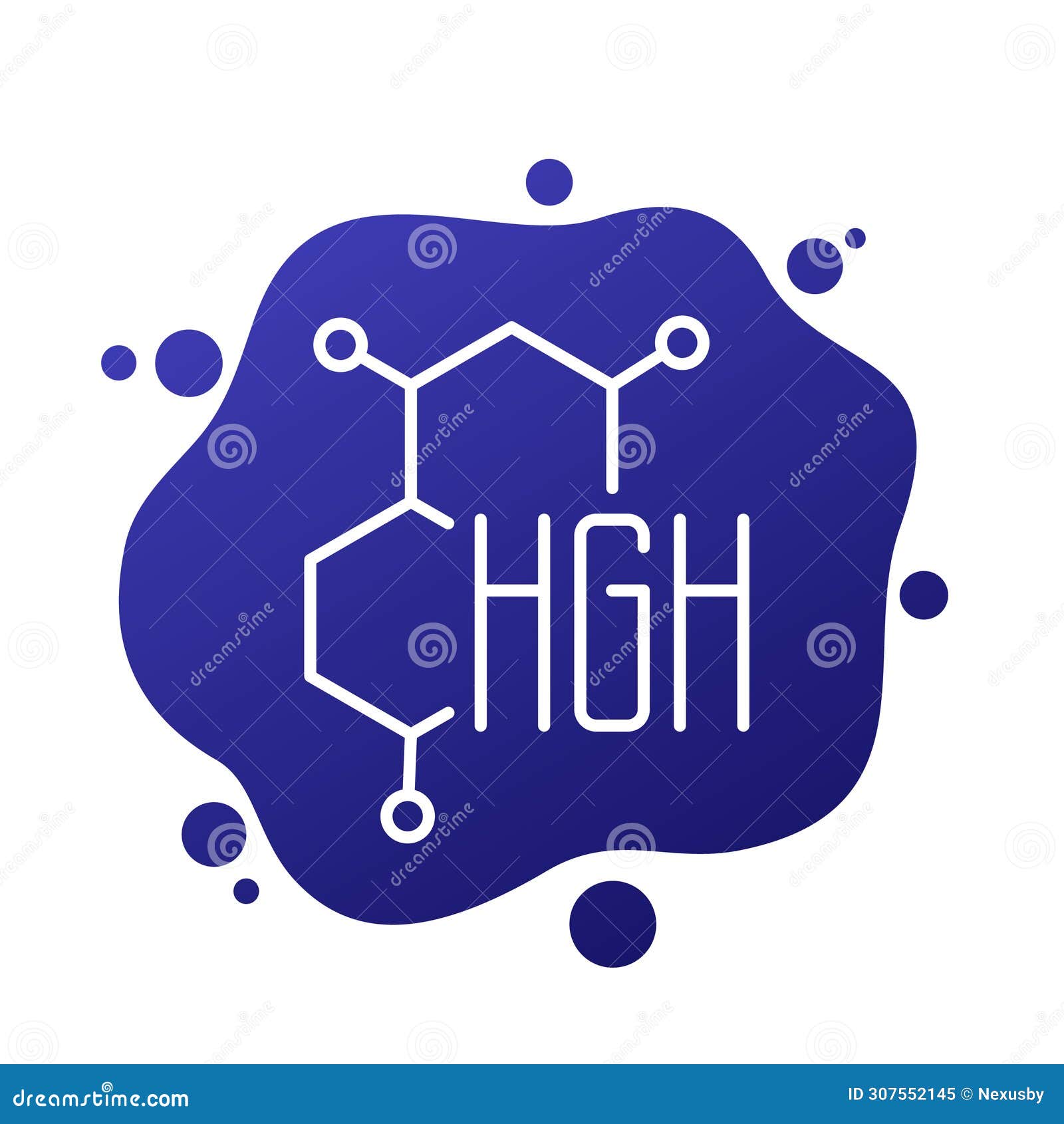 HGH Icon, Human Growth Hormone Line Vector Stock Vector - Illustration ...