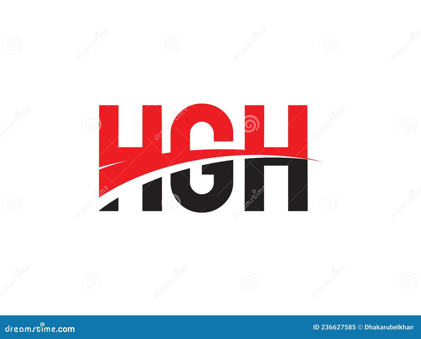 HGH Letter Initial Logo Design Vector Illustration Stock Vector ...