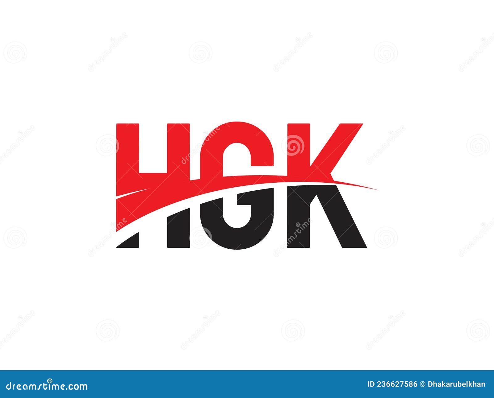 HGK Letter Initial Logo Design Vector Illustration Stock Vector ...