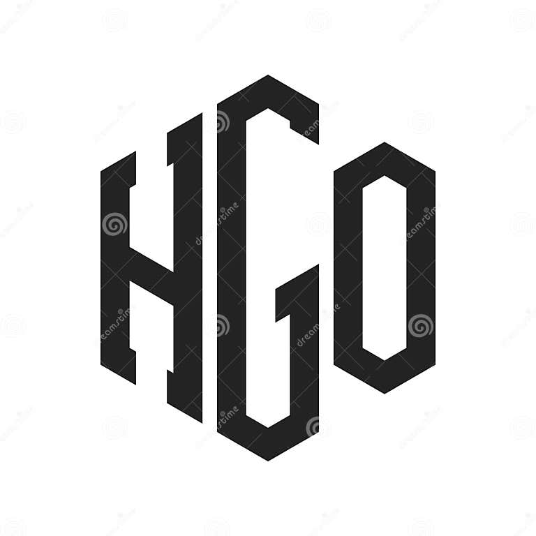 HGO Logo Design. Initial Letter HGO Monogram Logo Using Hexagon Shape ...