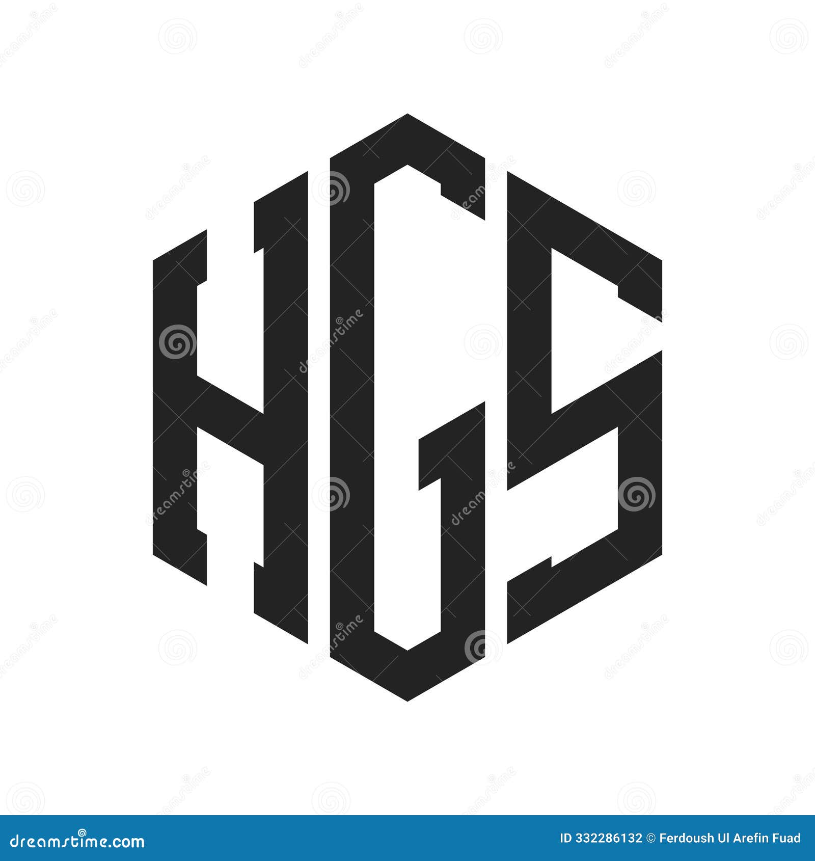 HGS Logo Design. Initial Letter HGS Monogram Logo Using Hexagon Shape ...