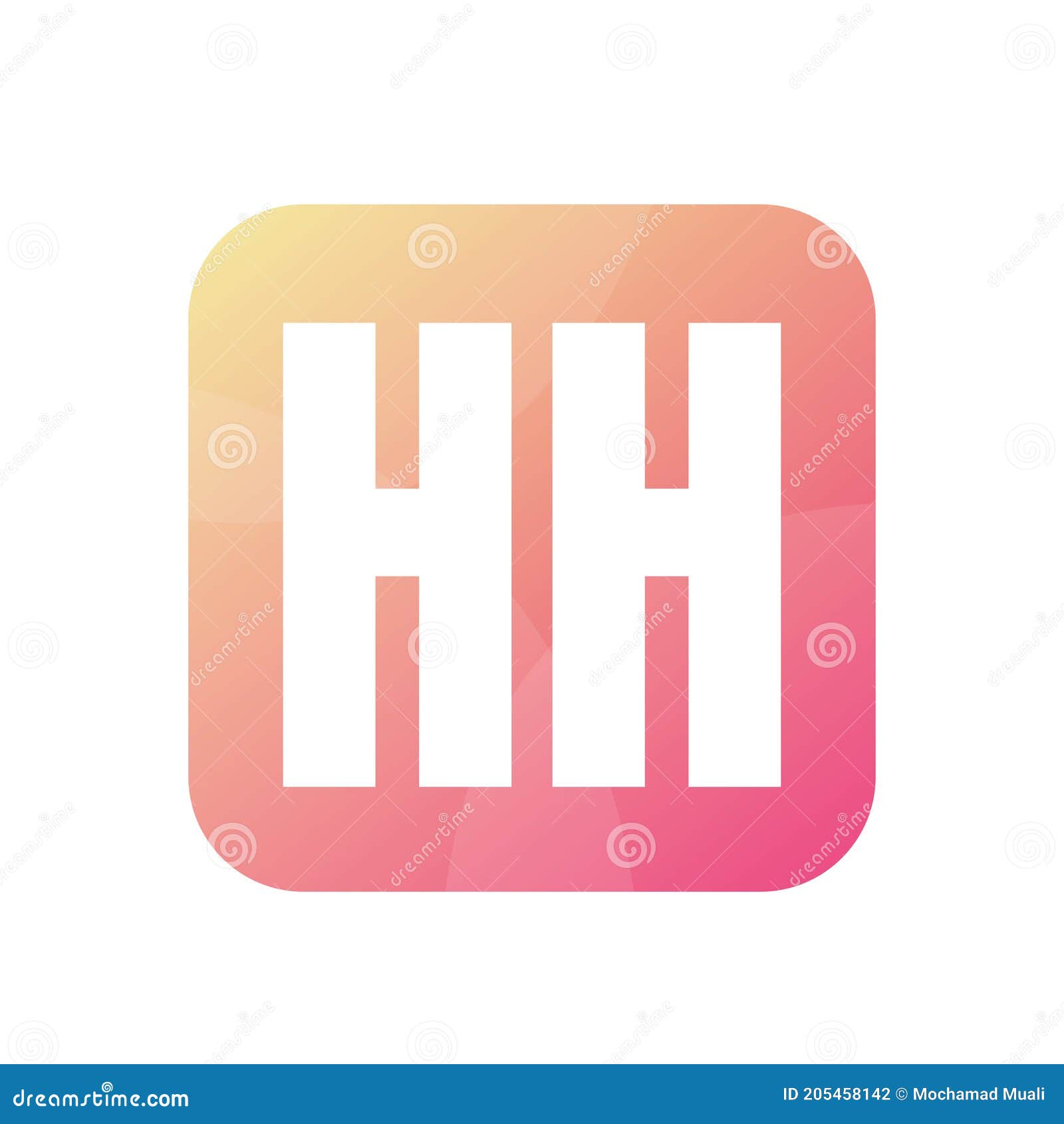 HH Letter Logo Design with Simple Style Stock Vector - Illustration of ...