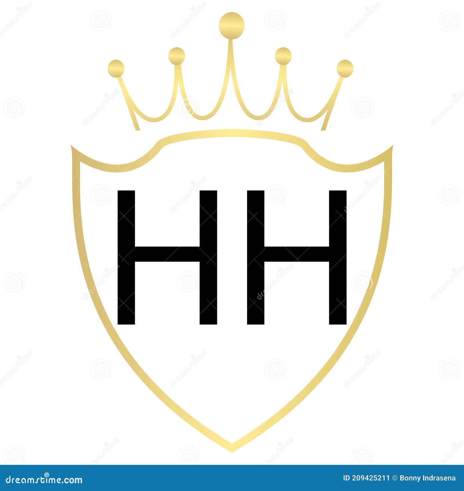 HH Letter Logo Design with Simple Style Stock Illustration ...