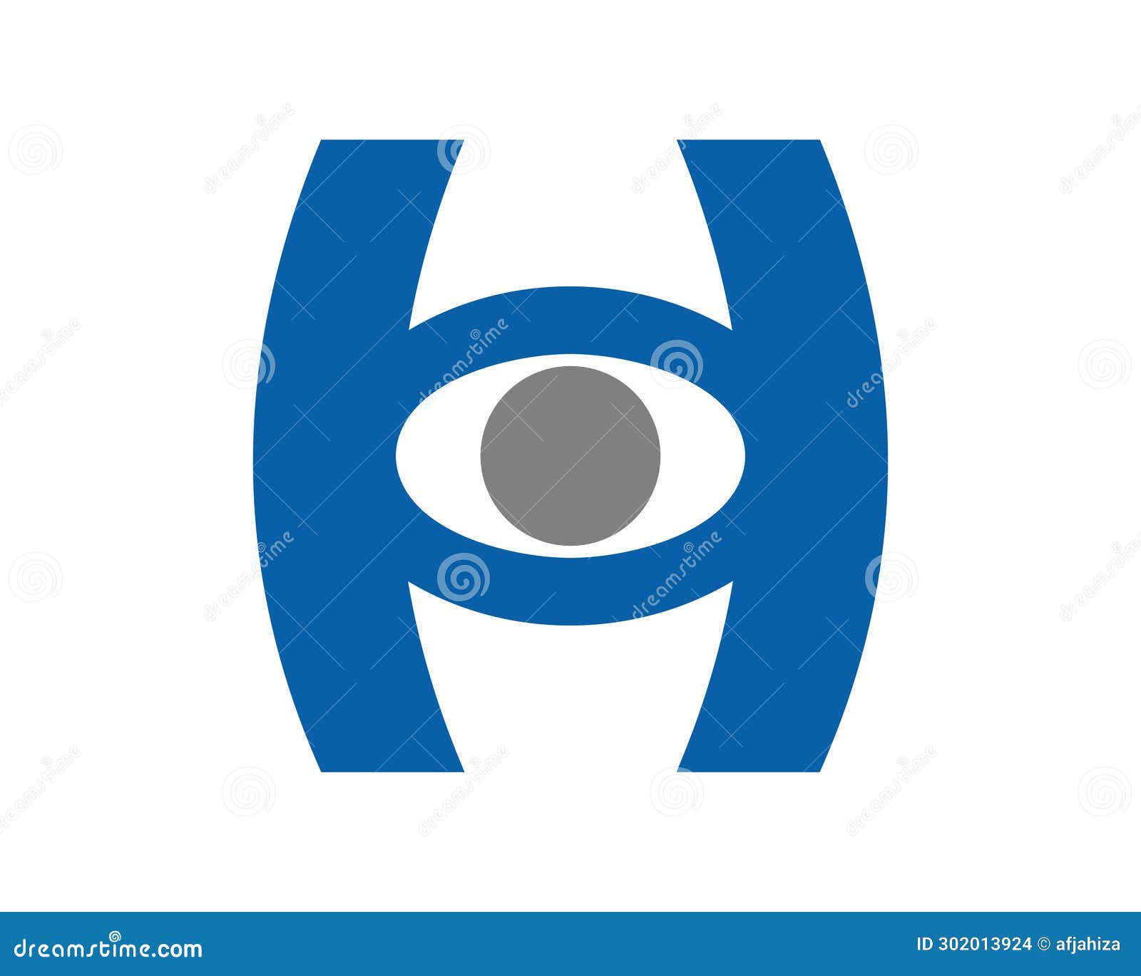 H letter eye logo template stock vector. Illustration of presentation ...
