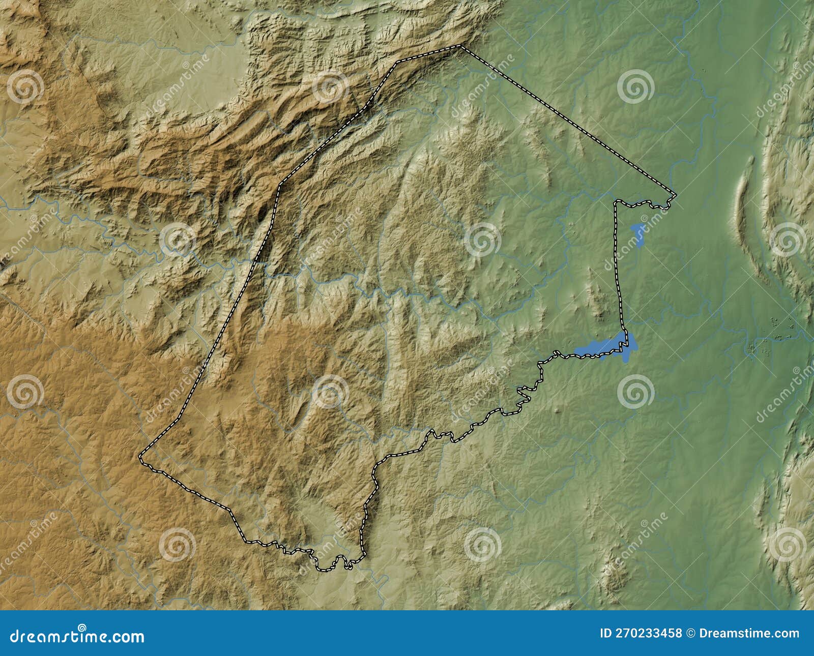 Hhohho, Eswatini. Physical. No Legend Stock Illustration - Illustration of region, land: 270233458
