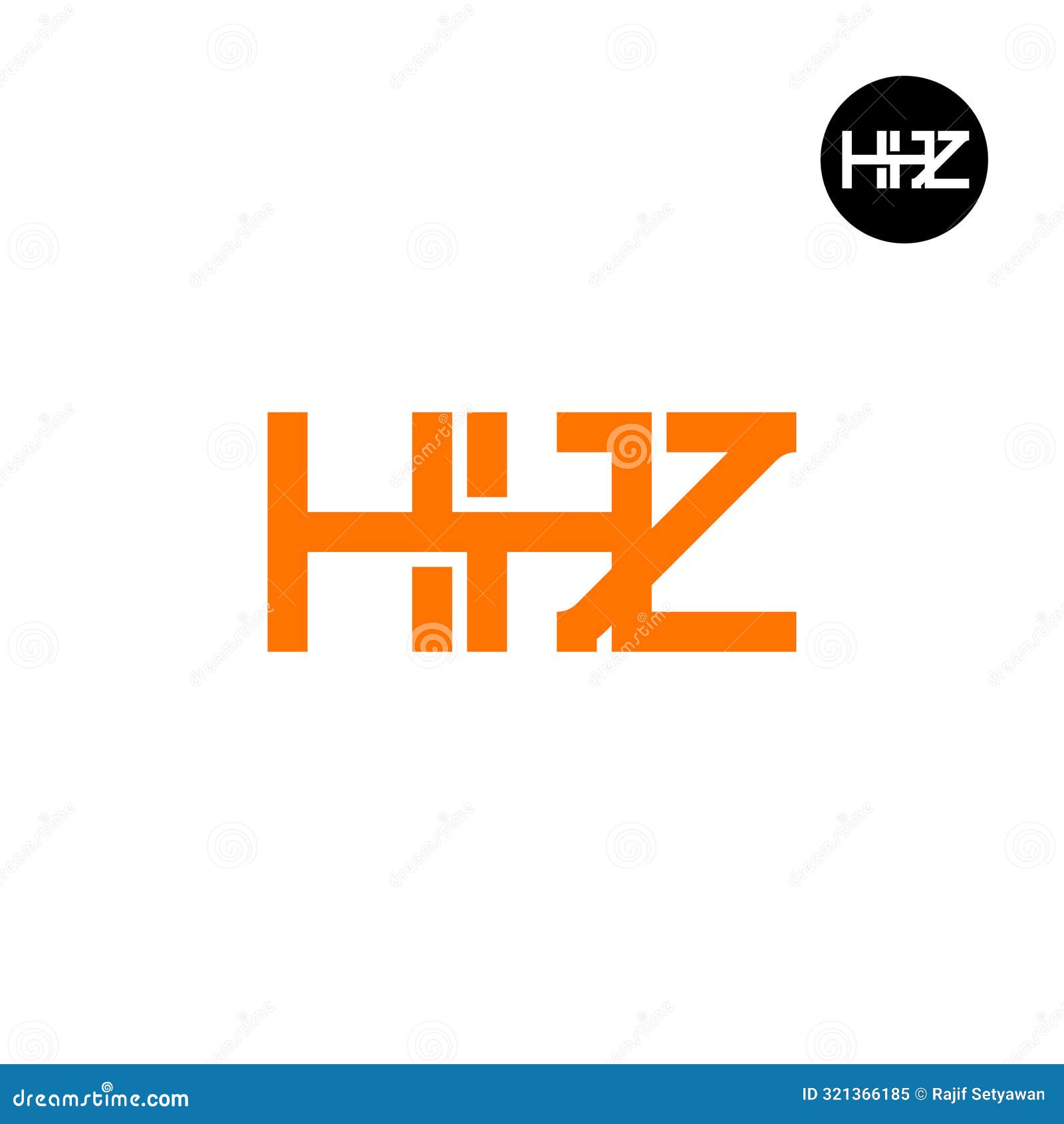 HHZ Logo Letter Monogram Design Stock Illustration - Illustration of ...