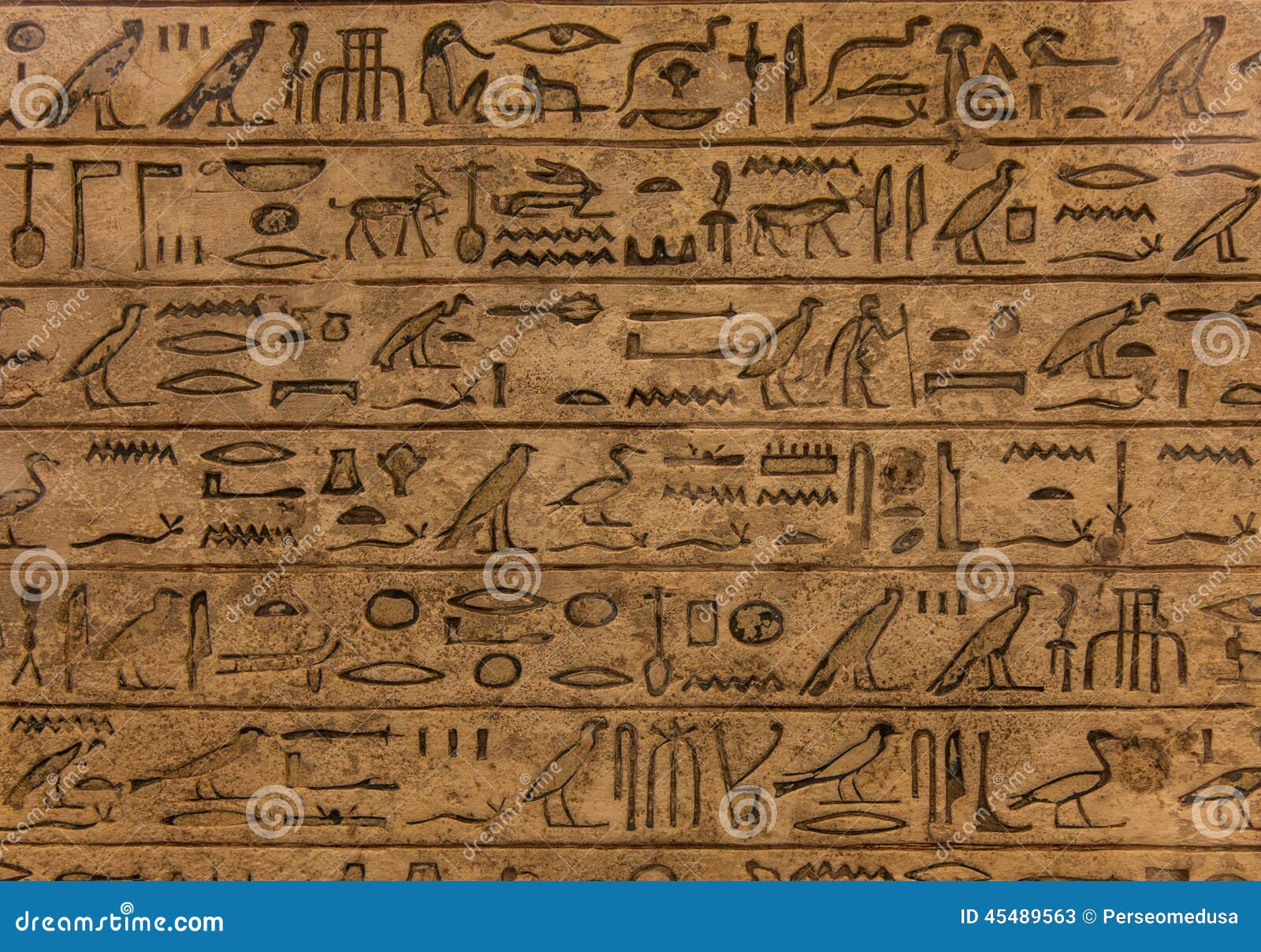 Hiéroglyphe image stock. Image du hiéroglyphique, antiquité - 45489563