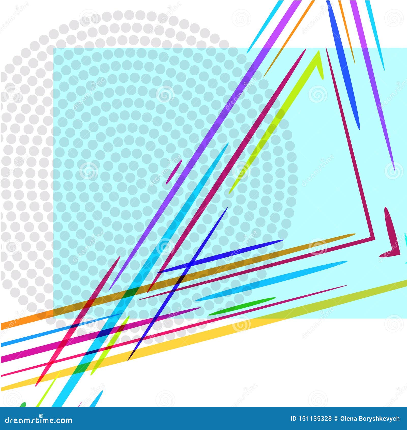 Abstract Backdrop of Triangle, Rectangles and Points Stock Vector ...