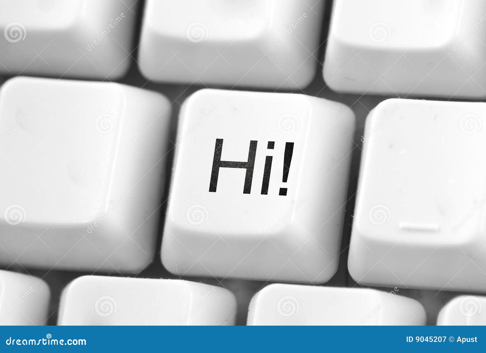 Hi! button stock image. Image of concept, closeup, idea - 9045207