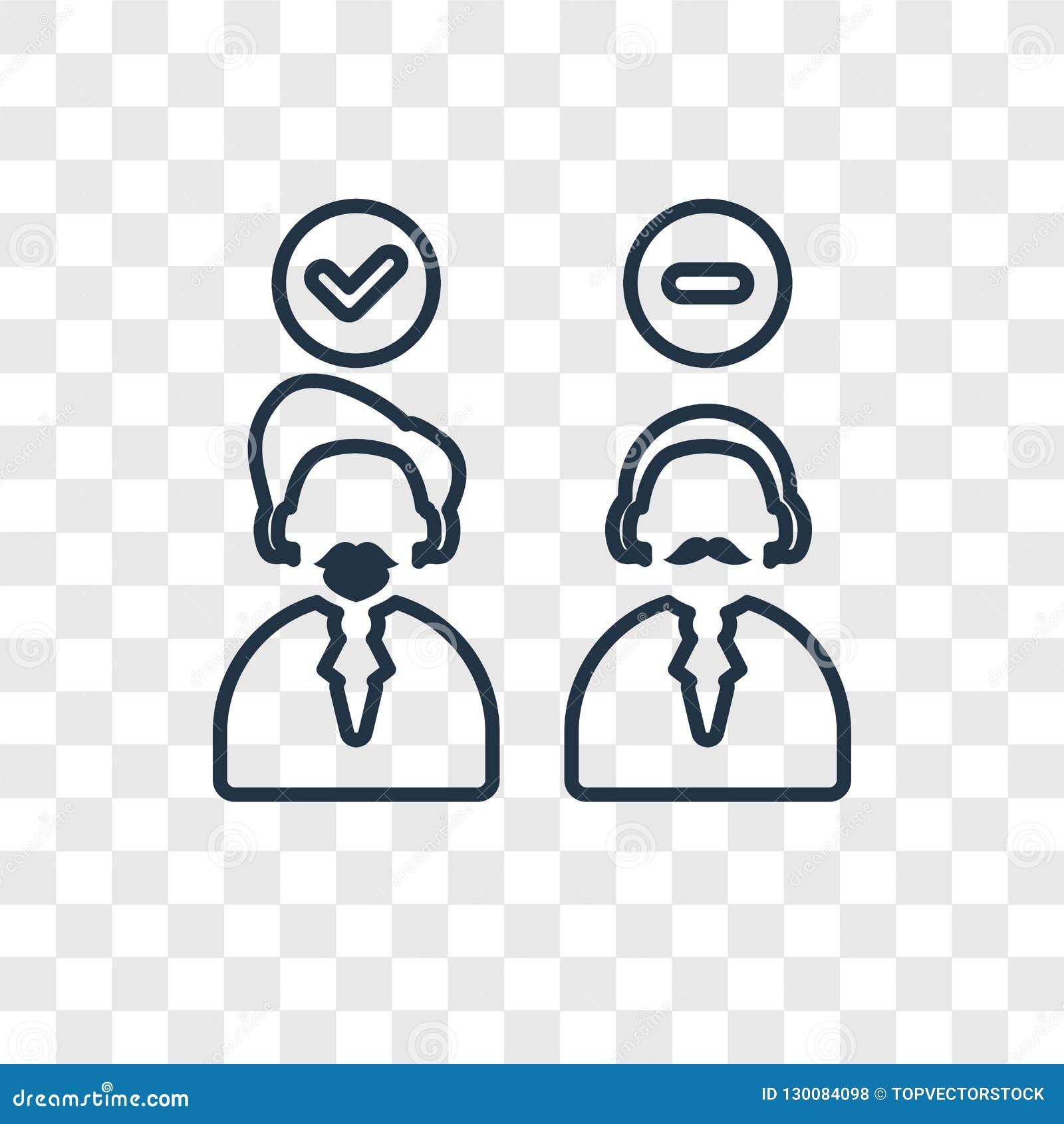 Hi Concept Vector Linear Icon Isolated on Transparent Background Stock ...