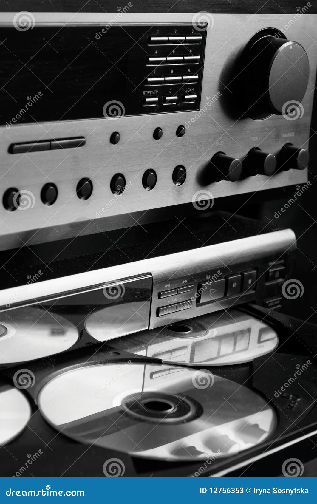 Hi-End Audio System stock image. Image of stereo, playback - 12756353