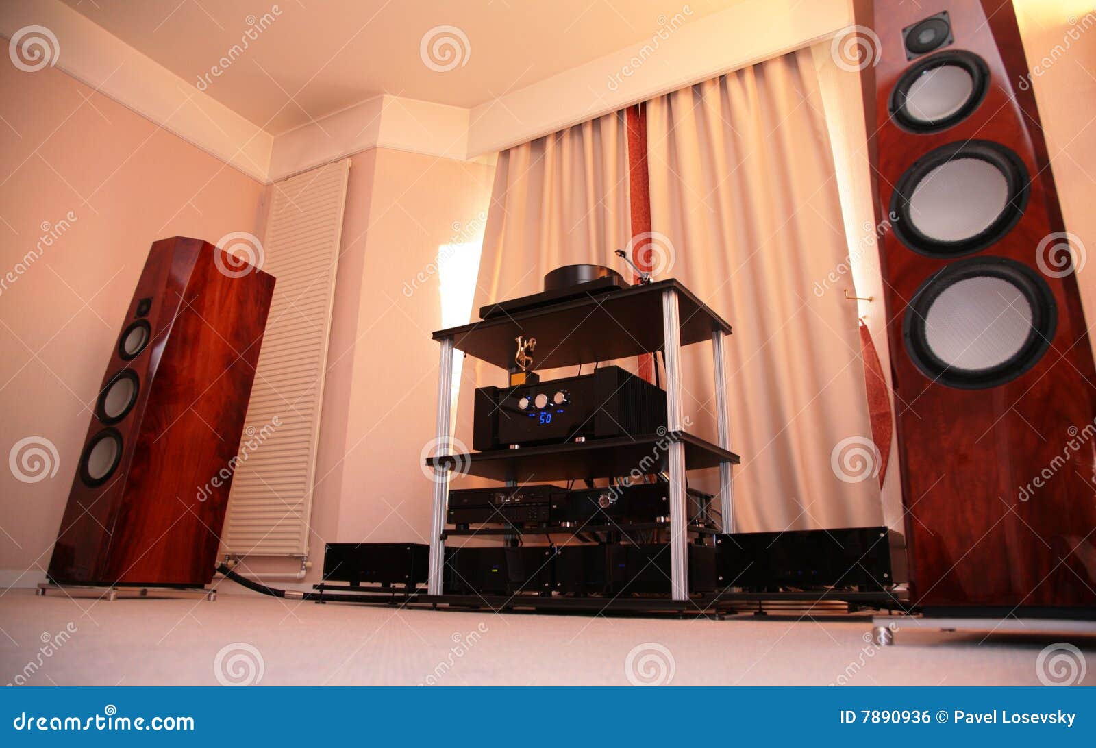 Hi-end audio system stock photo. Image of music, blues - 7890936