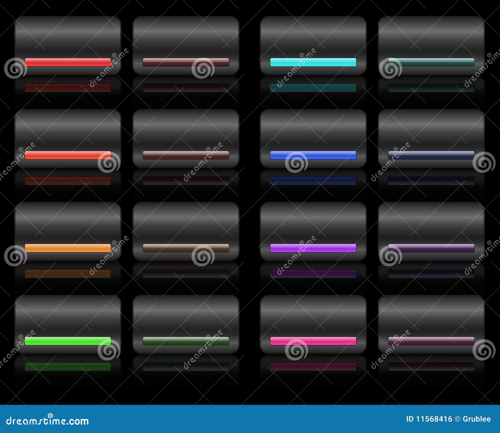 Hi-Fi buttons stock illustration. Illustration of aqua - 11568416