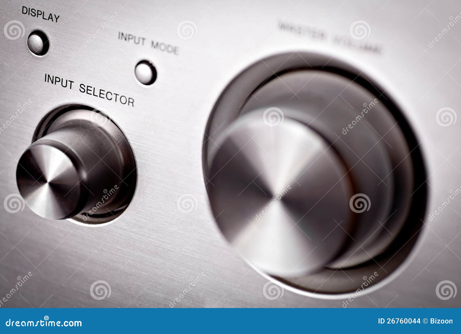 Hi-fi knobs stock photo. Image of interface, chrome, button - 26760044