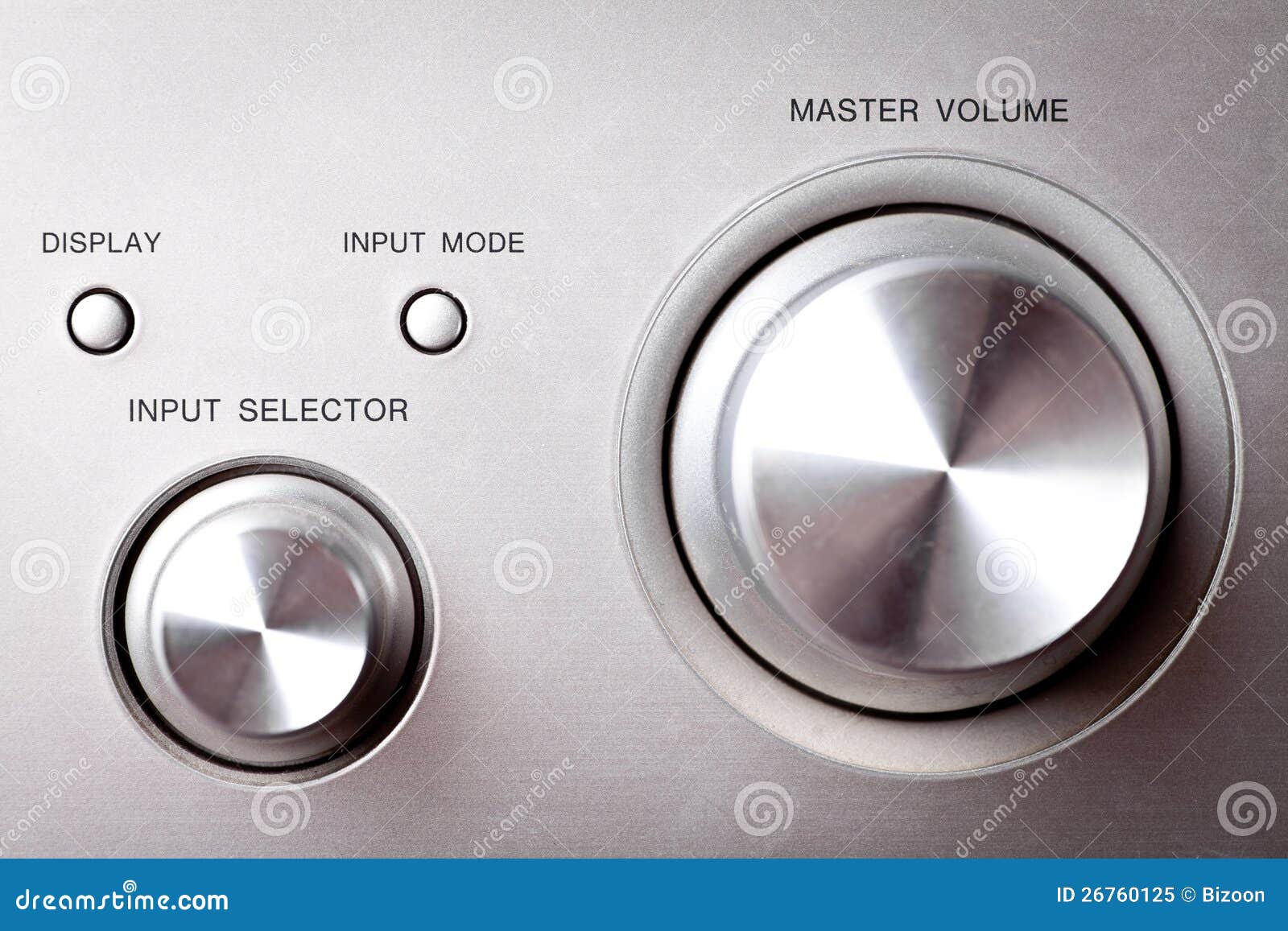 Hi-fi knobs stock image. Image of minimum, audio, digital - 26760125