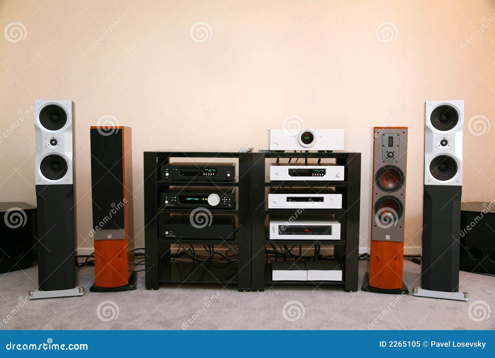 Hi-fi music stock image. Image of rubber, center, announcement - 2265105