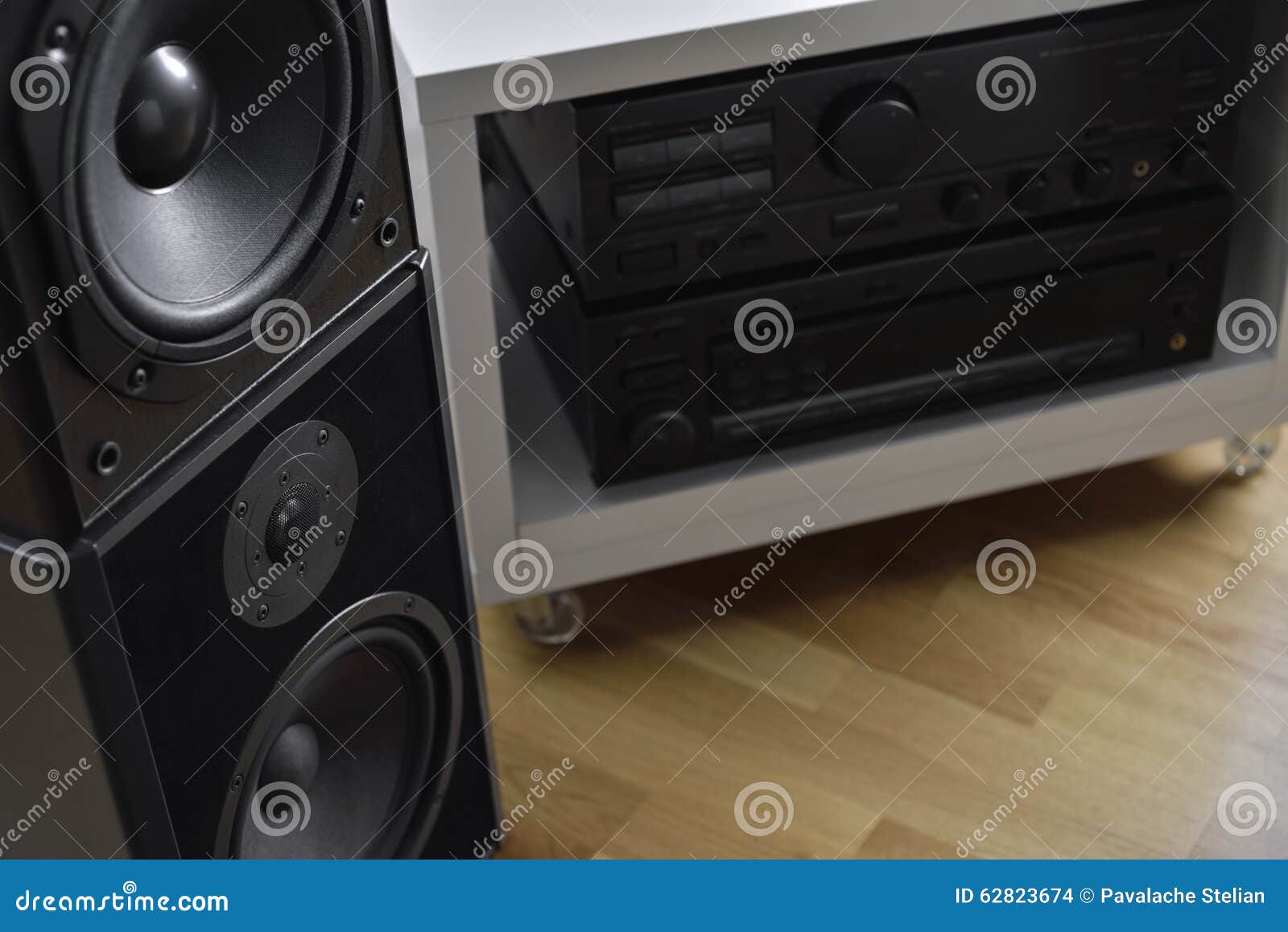 Hi-Fi System with Amplifier and High End Graphic Equalizer Stock Photo ...
