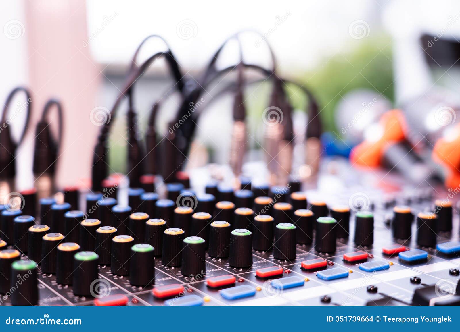 Hi-Fi System Console Control Panel Audio Equipment Close-up of Digital ...
