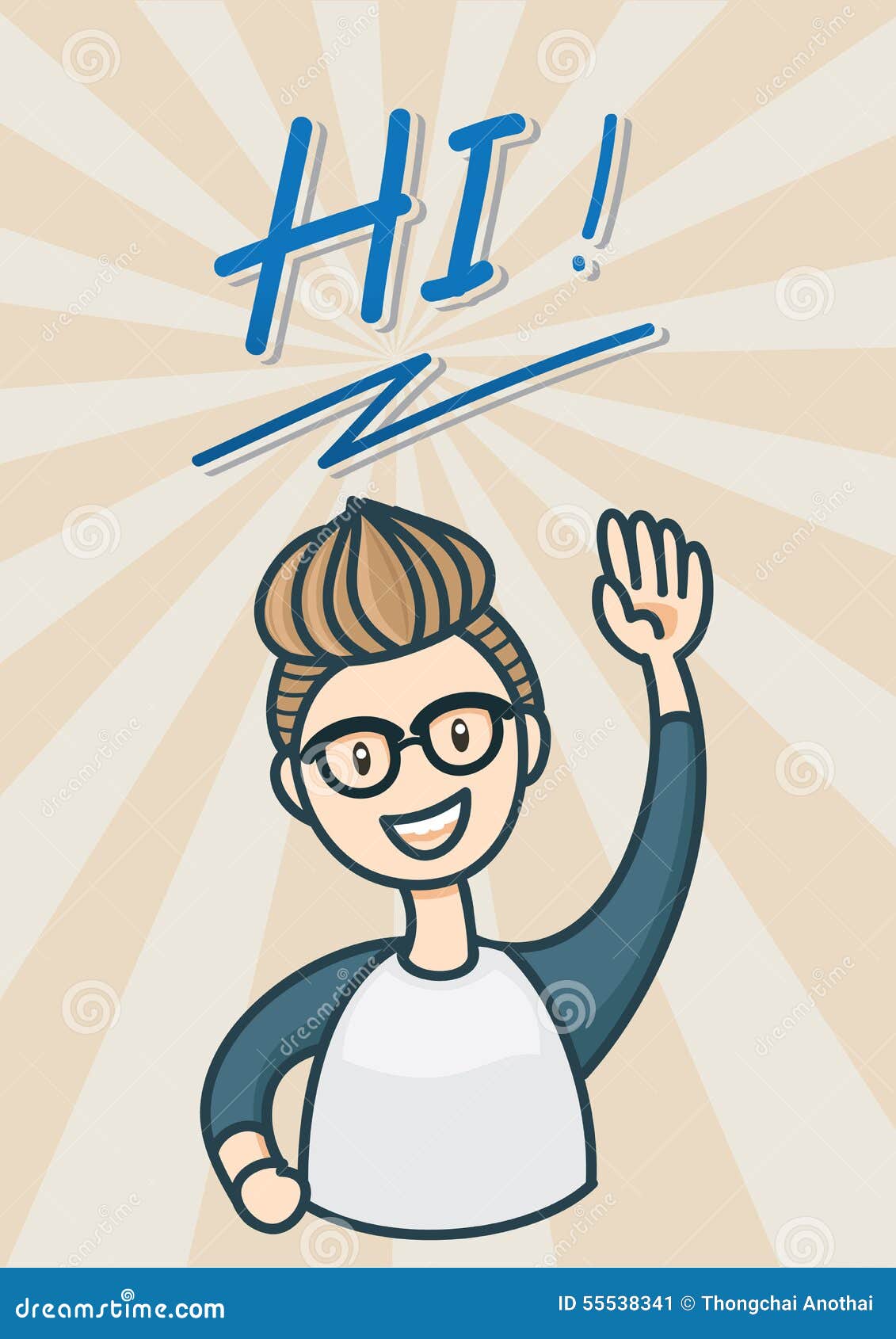 Boy Say Hi Stock Illustrations – 122 Boy Say Hi Stock Illustrations ...