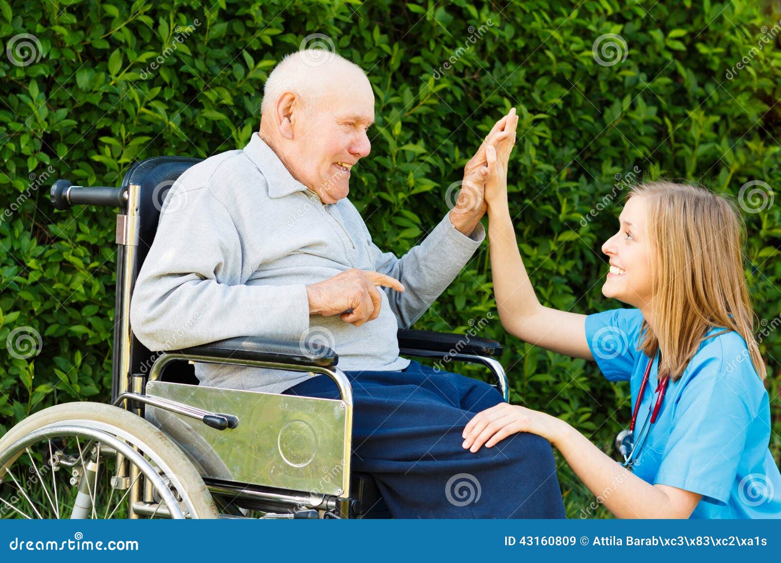 Hi Five stock image. Image of nursing, caring, nurse - 43160809
