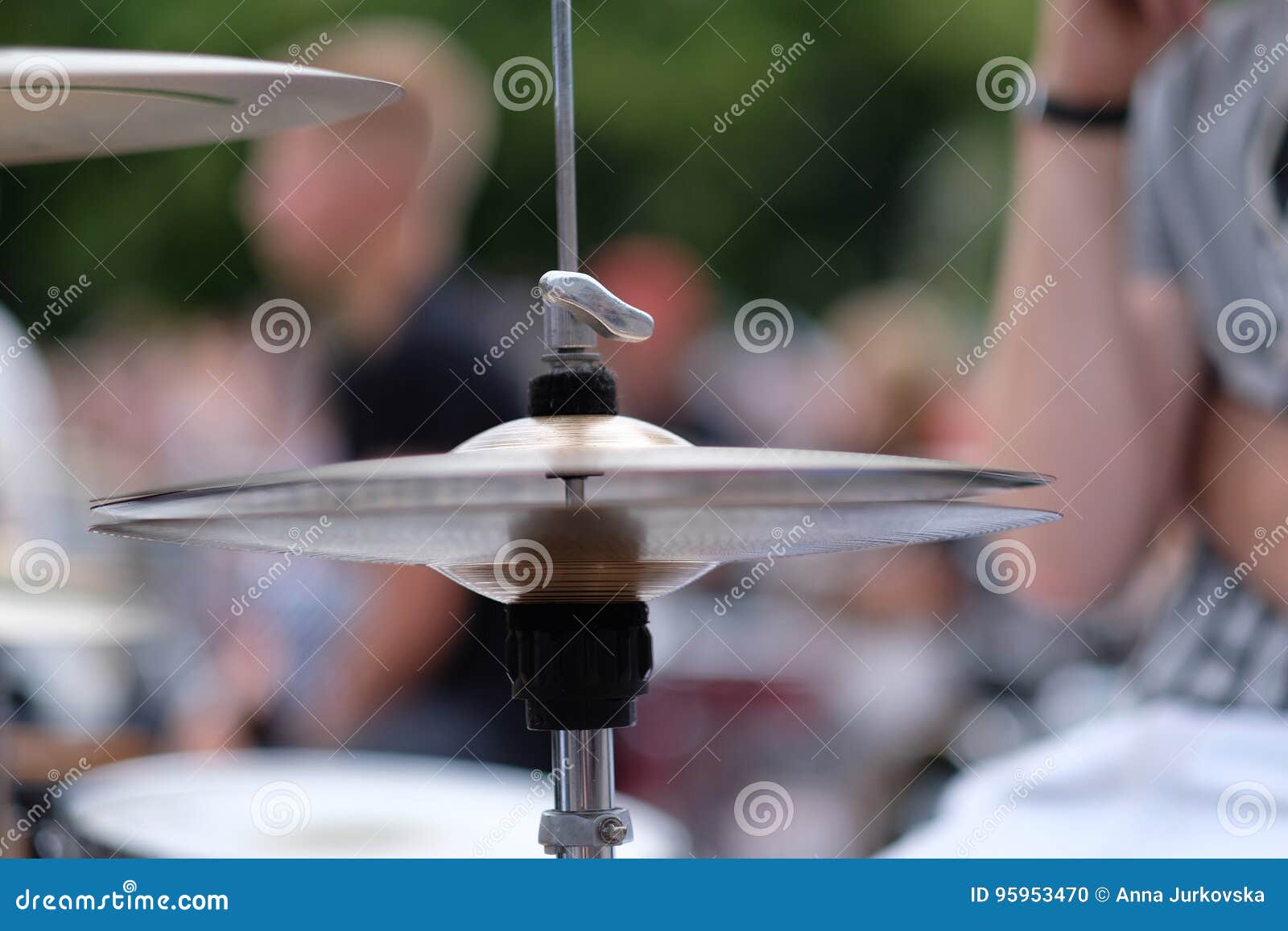 Hi-hat - Two Plates Mounted on One Rod Stock Photo - Image of ...